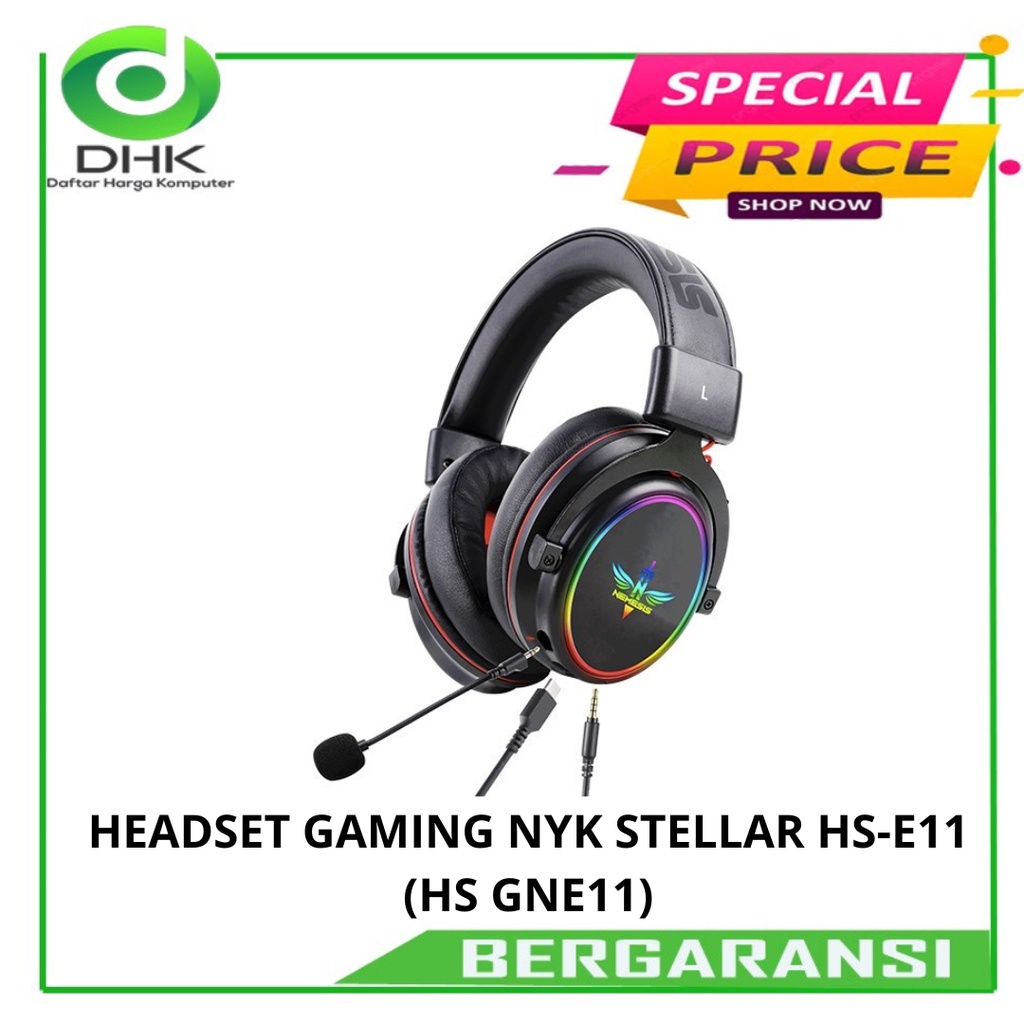 Jual HEADSET GAMING NYK STELLAR HS-E11 (HS GNE11) | Shopee Indonesia