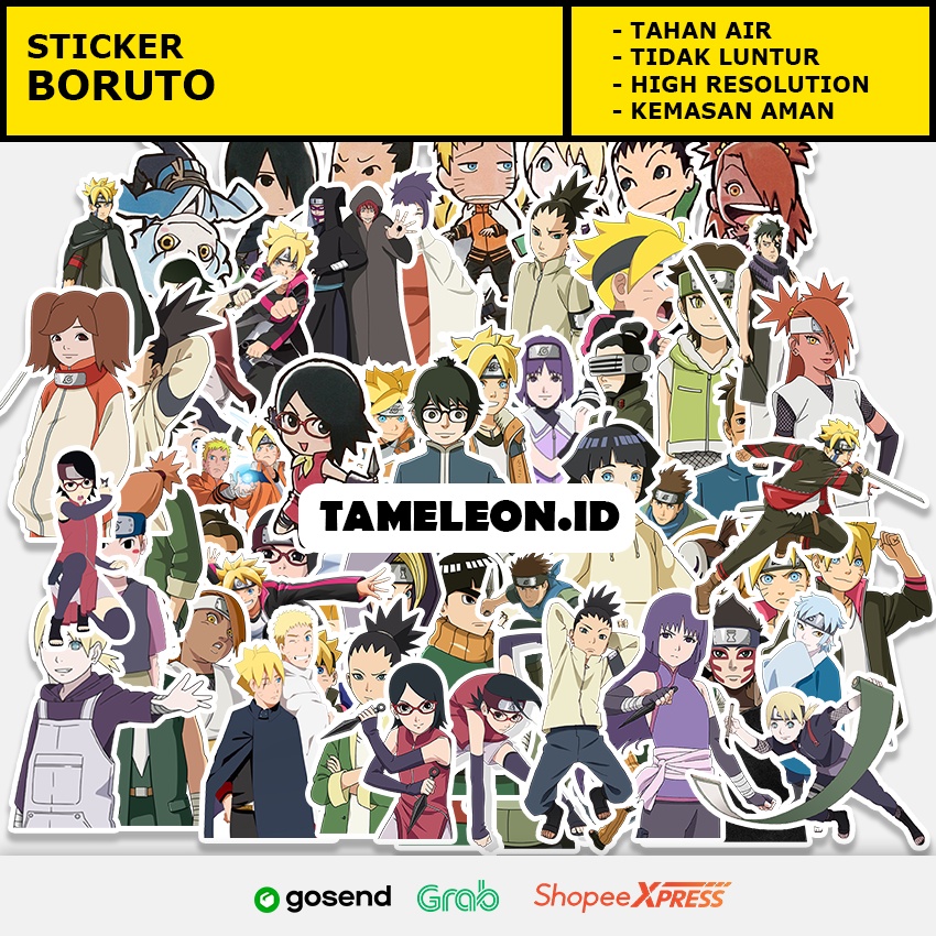 Jual Sticker Anime Boruto Naruto sarada Himawari mitsuki kawaki Sticker ...