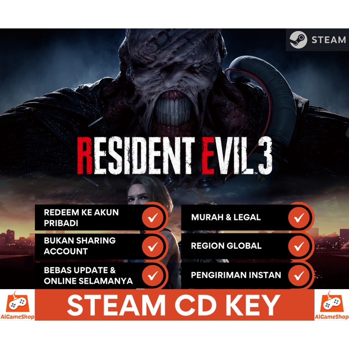 Jual Resident Evil 3 Original PC Games Steam | Shopee Indonesia