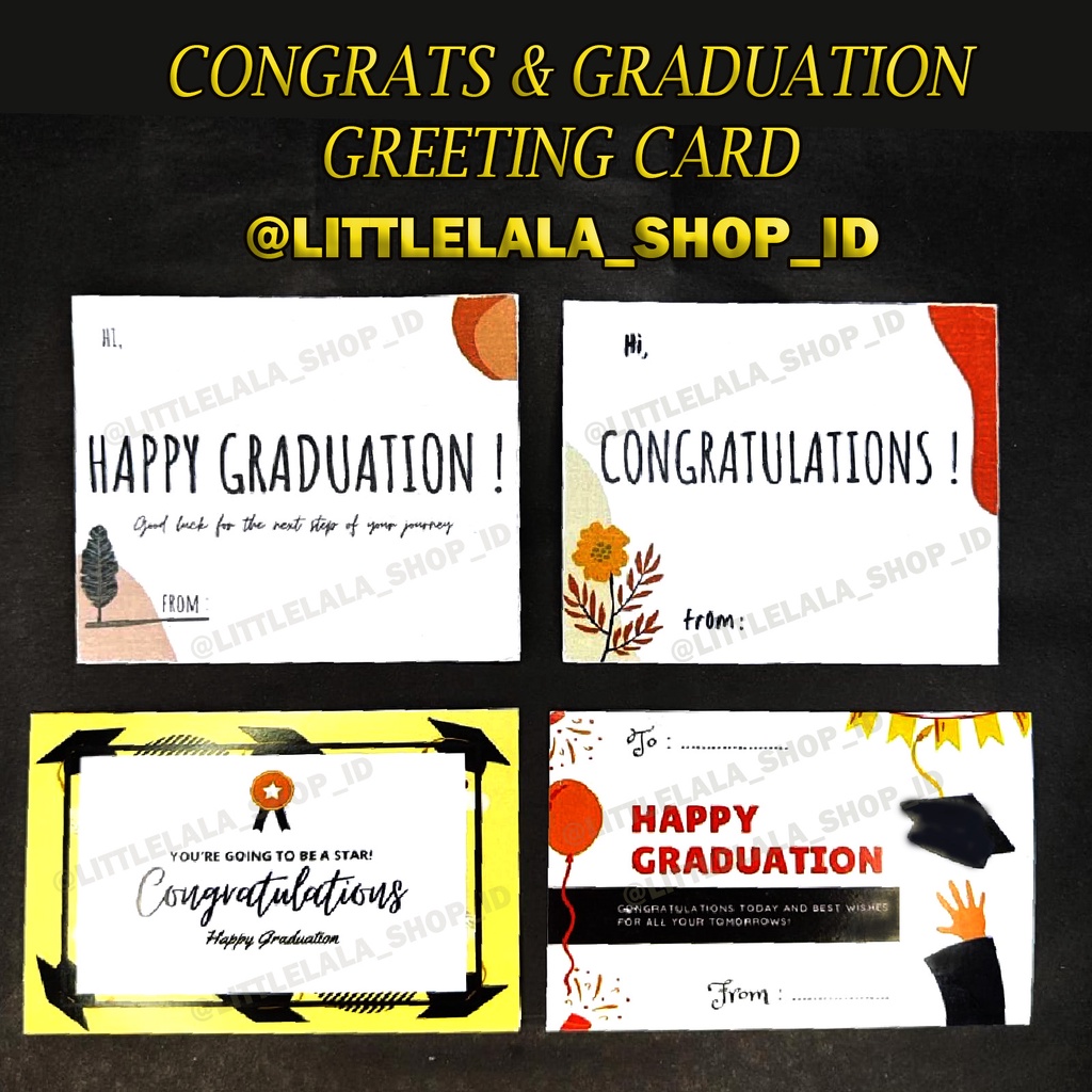 Jual KARTU UCAPAN CONGRATULATIONS & HAPPY GRADUATION GREETING CARDS ...