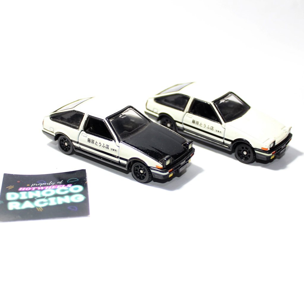 Jual Tomica Initial D AE86 Trueno Set Kap Hitam Putih No Box Not ...
