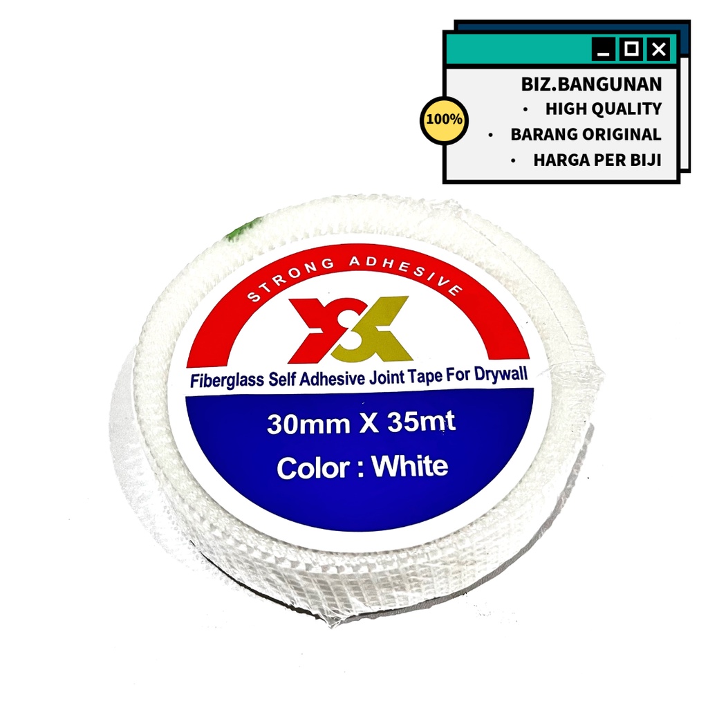 Jual ISOLASI GYPSUM - KASA PERBAN GIPSUM - FIBER TAPE | Shopee Indonesia