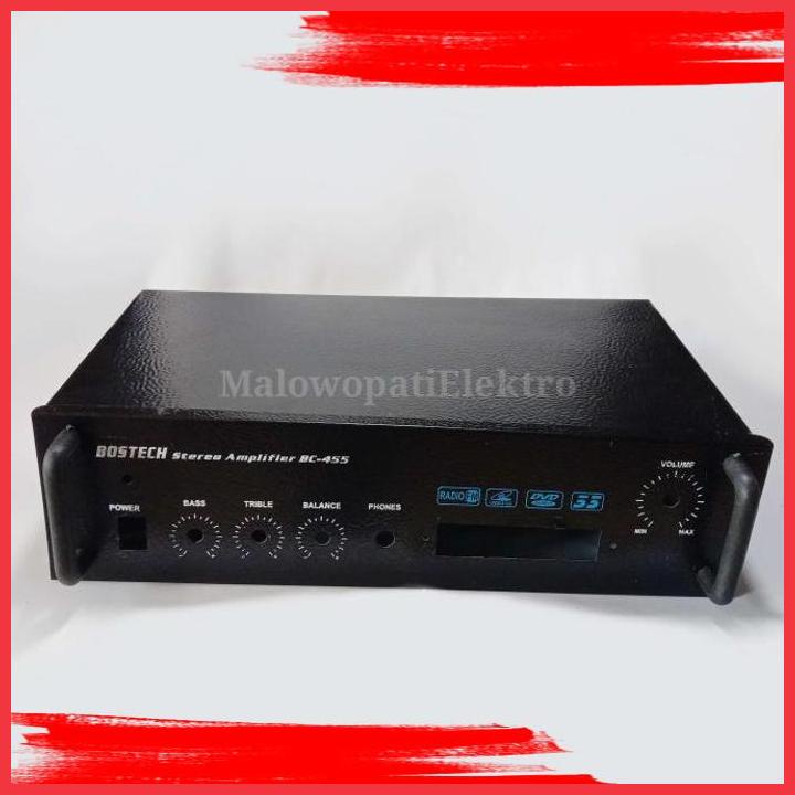 Jual (MLW) Box Power Amplifier BOSTECH BC 455 Lubang USB MP3 Bluetooth | Shopee Indonesia