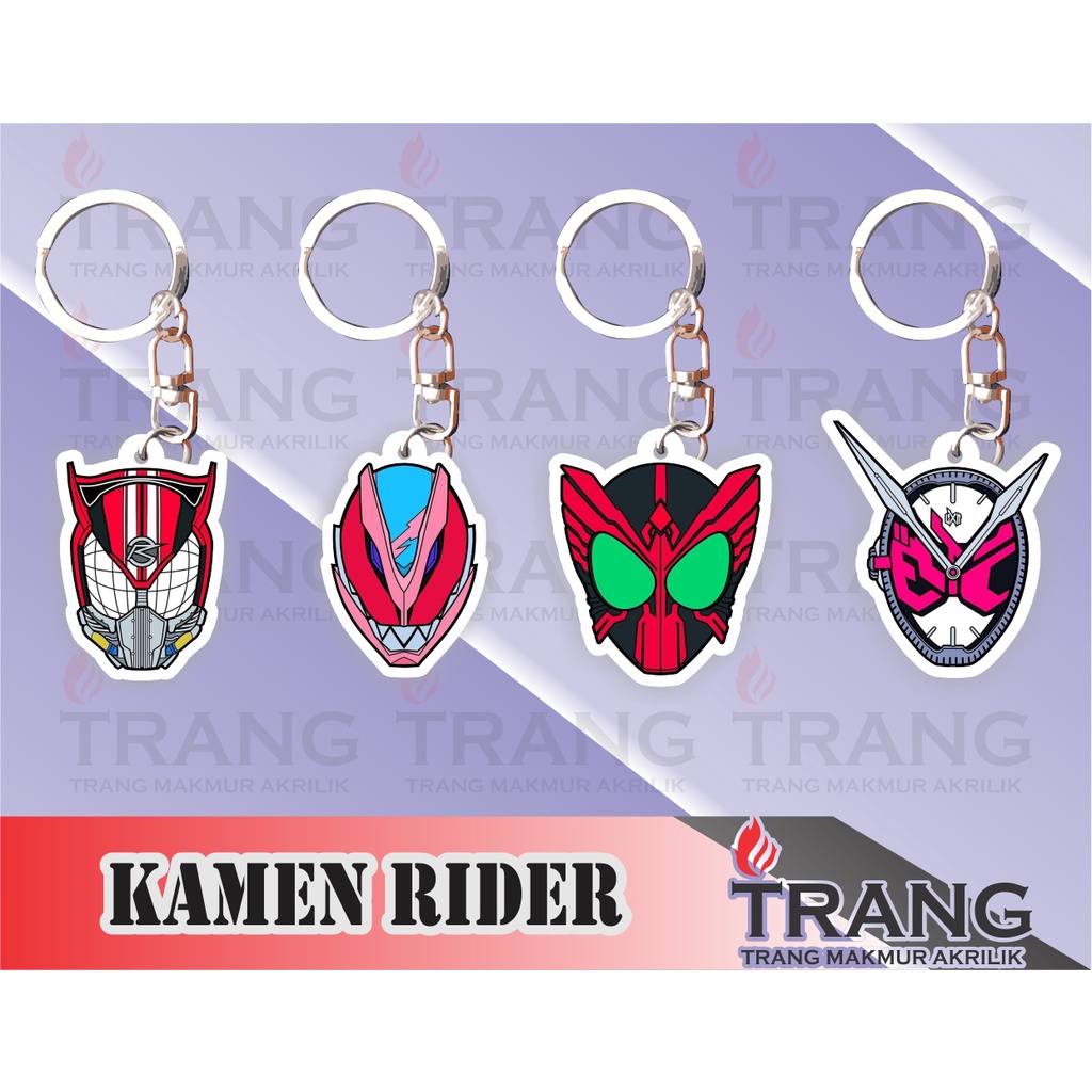 Jual Gantungan Kunci Akrilik Helm Kamen Rider/Keychain Acrylic Helmet ...