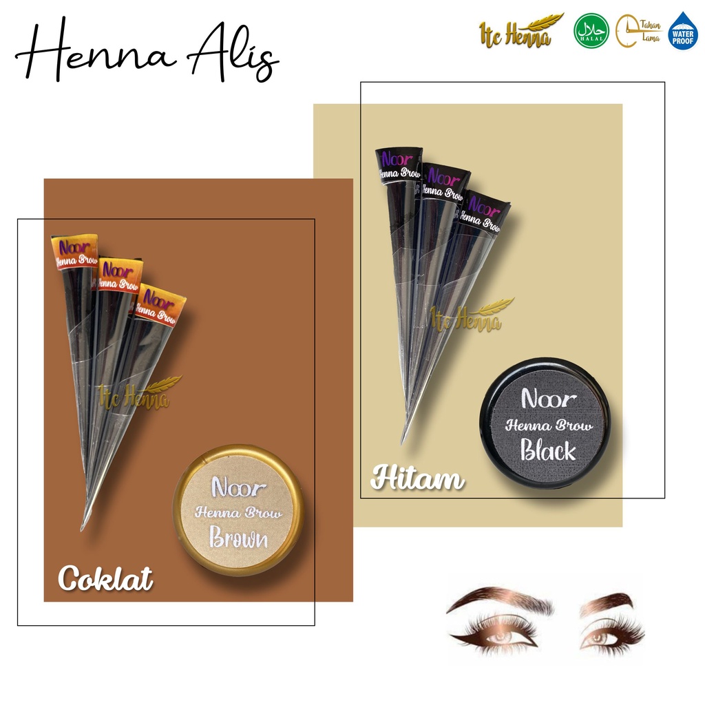 Jual Henna Alis cokat dan hitam ecer 1pc Grosir Harga ada | Shopee ...