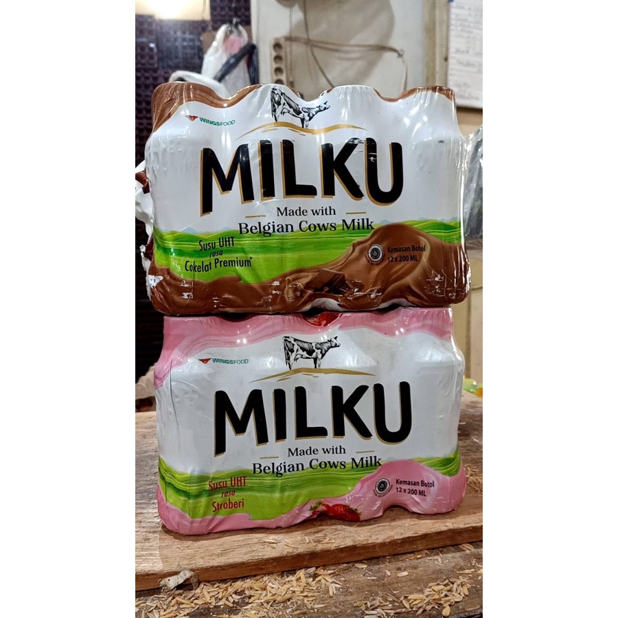 Jual milku susu uht 200 ml / slop isi 12 botol | Shopee Indonesia