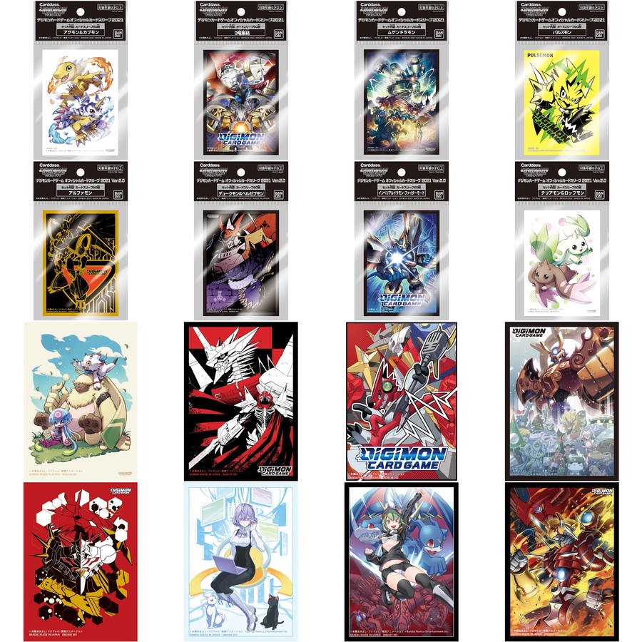 Jual Card Sleeve Digimon Card Game Official TCG Bandai Standard Size ...