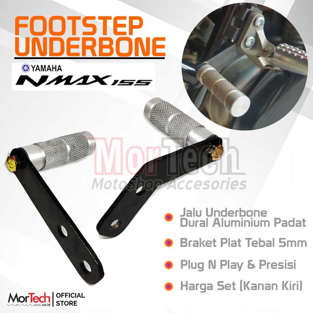 Jual Step Underbone Nmax Old 2014-2019/Nmax New 2020/Aerox 155 Footstep ...