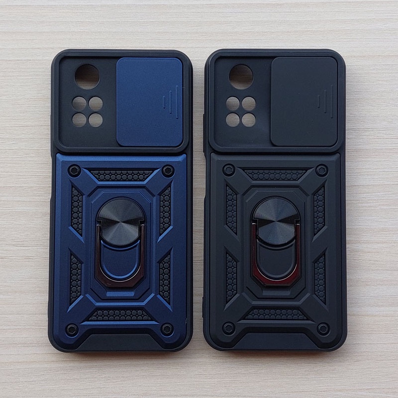 Jual Armored Case Xiaomi Poco M4 PRO 4G / casing lens cover hard ring ...