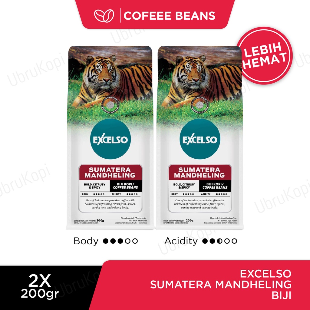 Jual EXCELSO SUMATERA MANDHELING BIJI 200G TWIN PACK | Shopee Indonesia