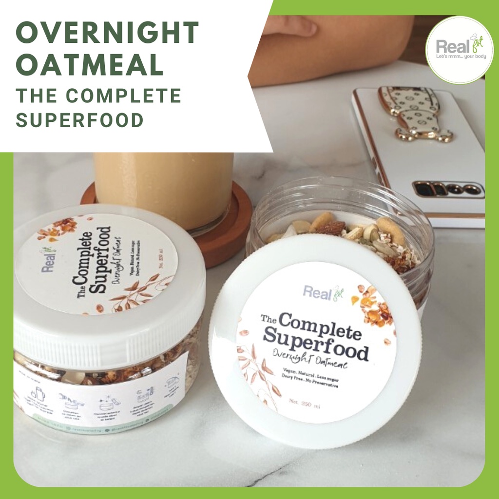Jual "THE Complete Superfood" Overnight Oatmeal | Shopee Indonesia