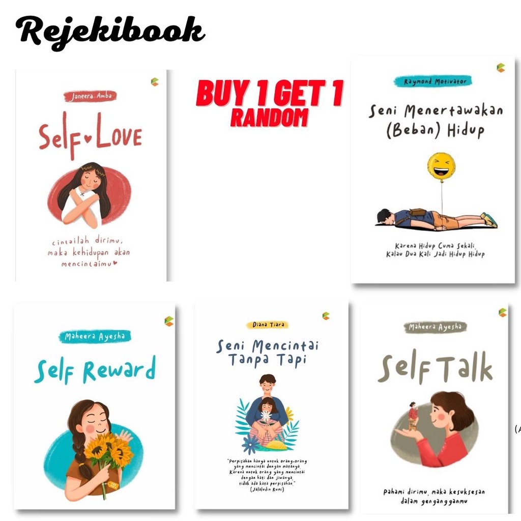 Jual PROMO BUKU MOTIVASI : SELF LOVE, SELF TALK, SELF REWARD, SENI ...
