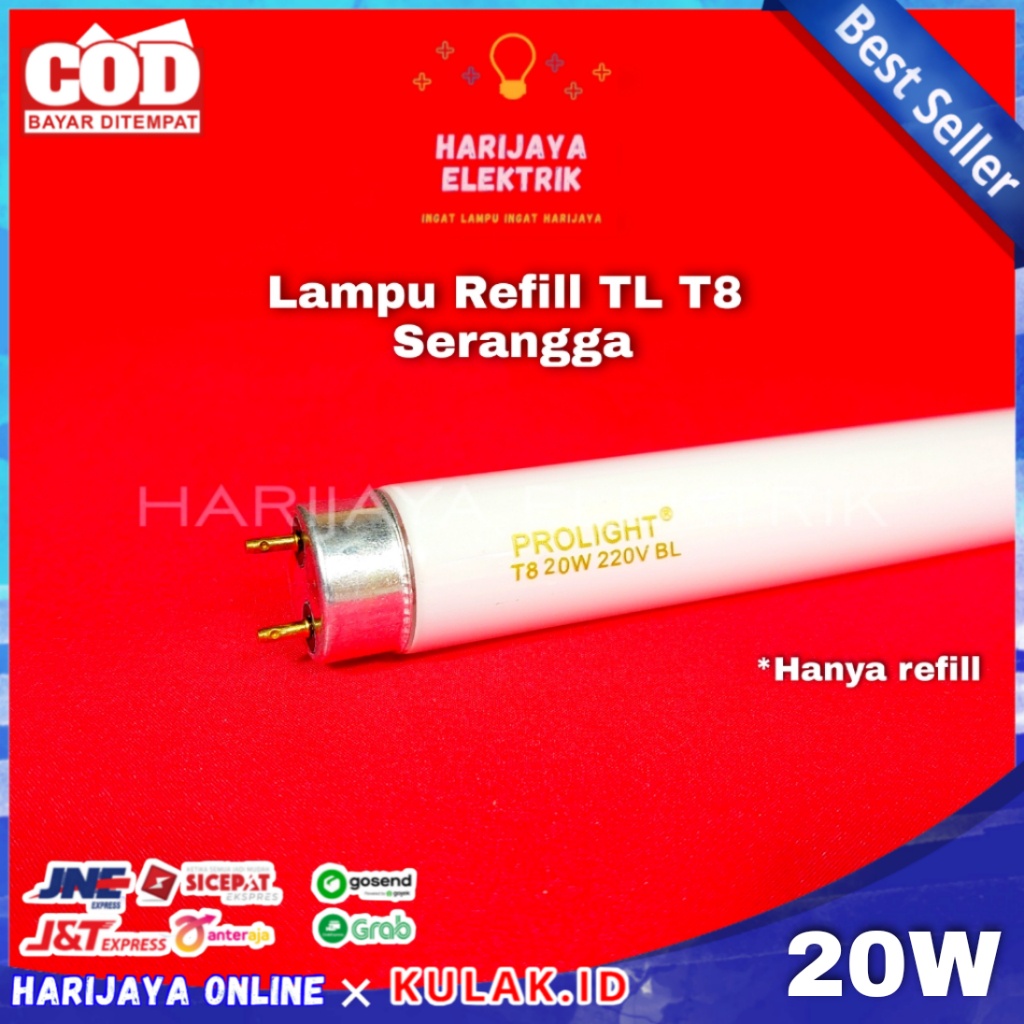 Jual LAMPU NEON UV TL T8 REFILL 20 WATT PERANGKAP SERANGGA INSECT ...