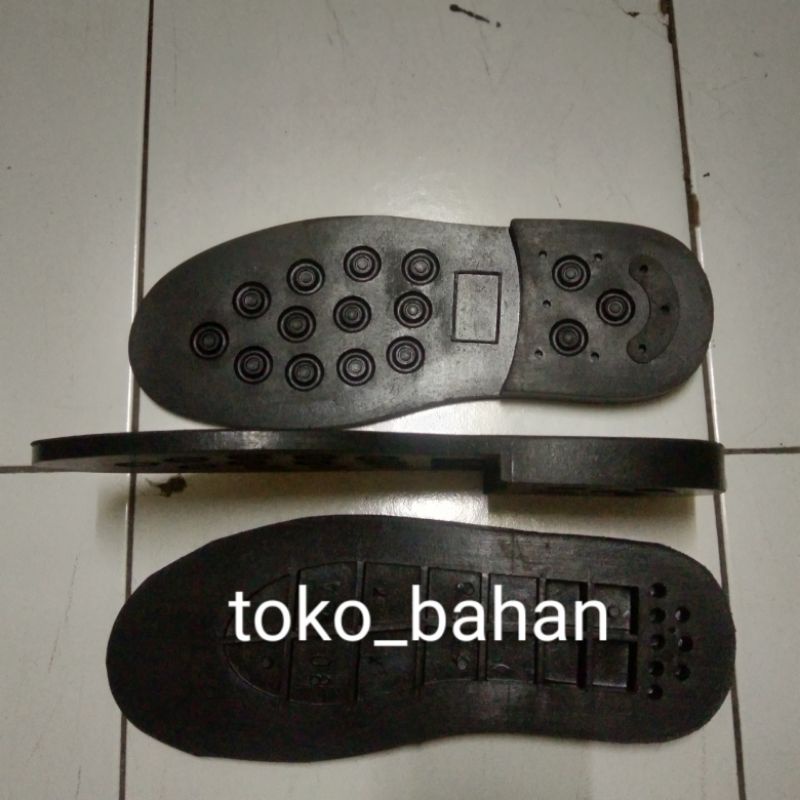 Jual outsole alas sol potong pleteran hak tebal hitam ( AL ) | Shopee ...