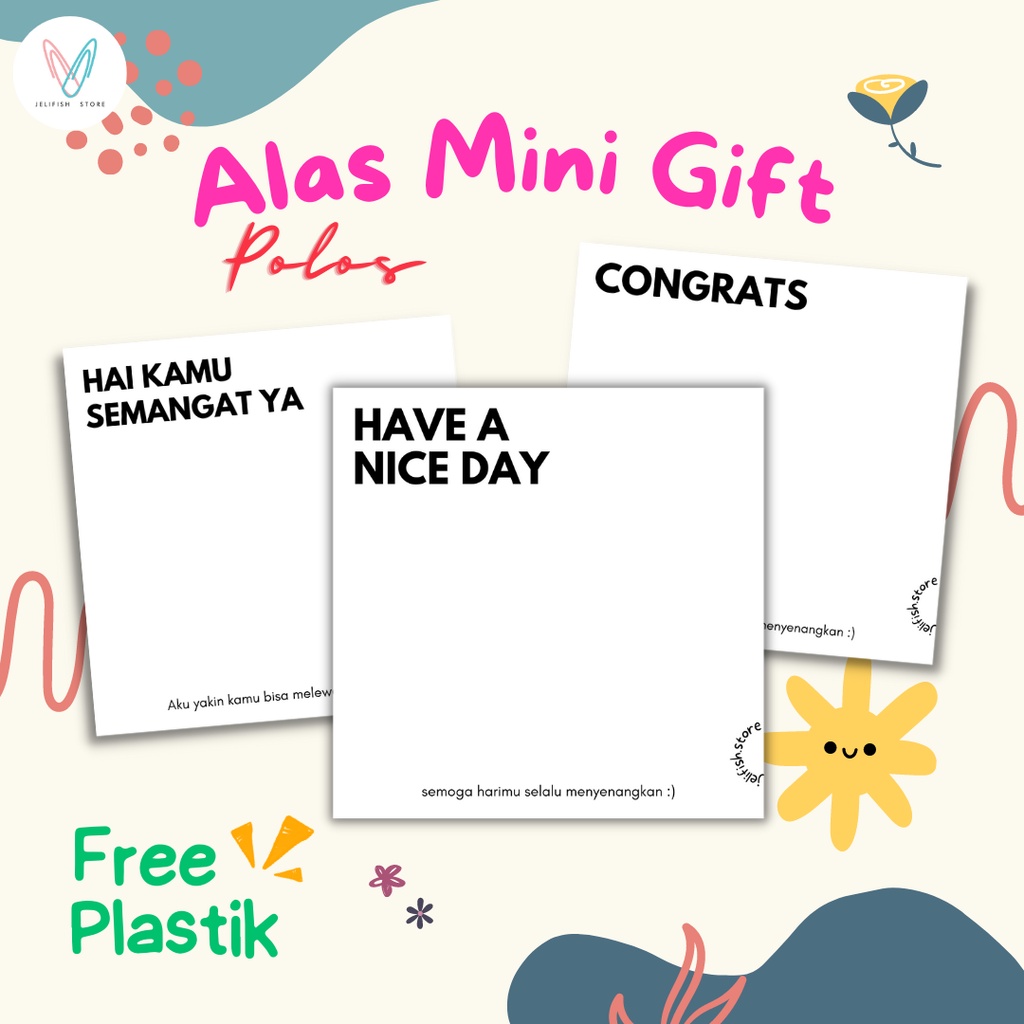 Jual Alas Mini Gift Polos Kertas Packaging Kemasan Aksesoris Hadiah ...