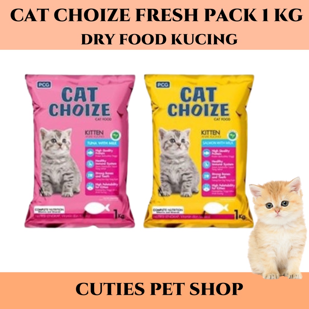 Jual CAT CHOIZE FRESH PACK 1 KG MAKANAN KUCING DRY CAT FOOD | Shopee ...