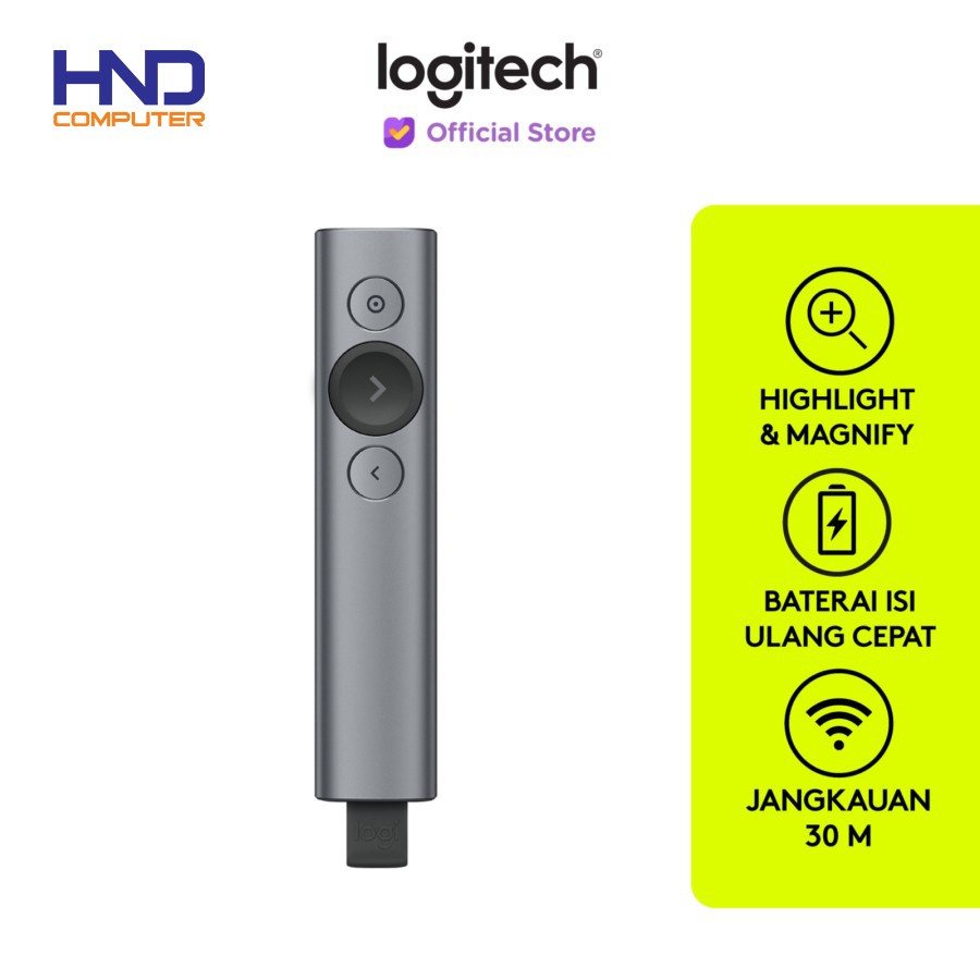 Jual Logitech Spotlight Pointer Presenter Wireless Bluetooth | Shopee ...