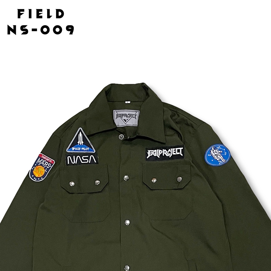 Jual FIELD JAKET SEMI PARKA HIJAU ARMY TRUCKER JACKET PATCH / FIELD ...