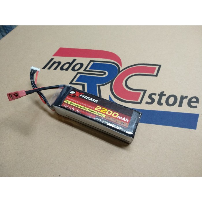 Jual Baterai Lipo eXtreme 2200Mah 11.1V 3S 30C Deans plug ( lavar stores id ) | Shopee Indonesia