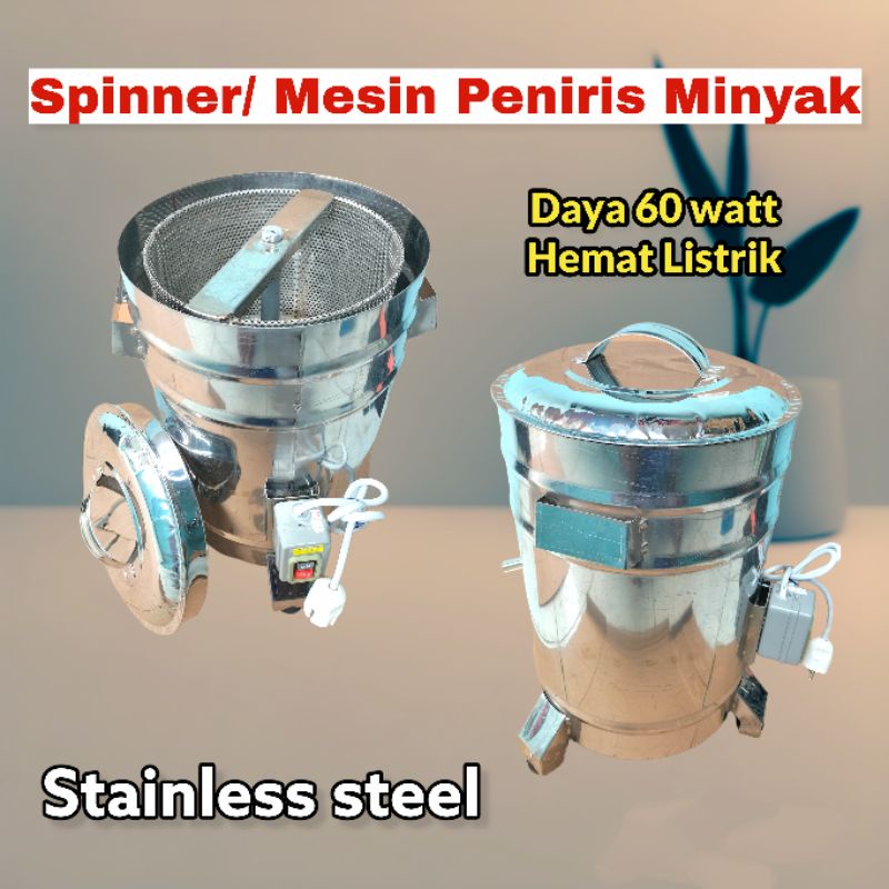 Jual Spiner Mesin Peniris Minyak Kap 3 kg & Spinner Tiris Pengering ...