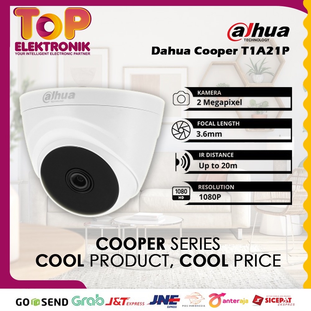 Jual camera Indoor 2MP DAHUA Cooper Series HAC-T1A21P | Shopee Indonesia