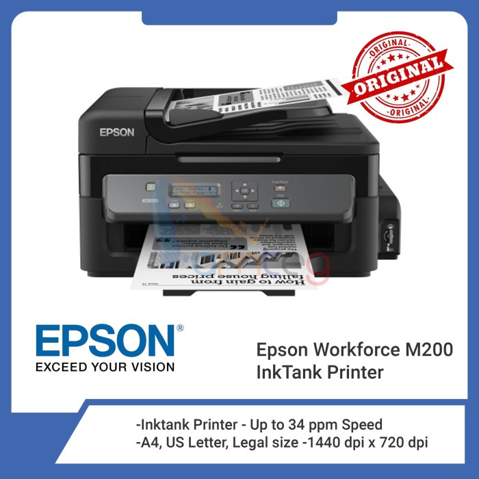 Jual EPSON Printer Workforce M200 All in One Monochrome | Shopee Indonesia