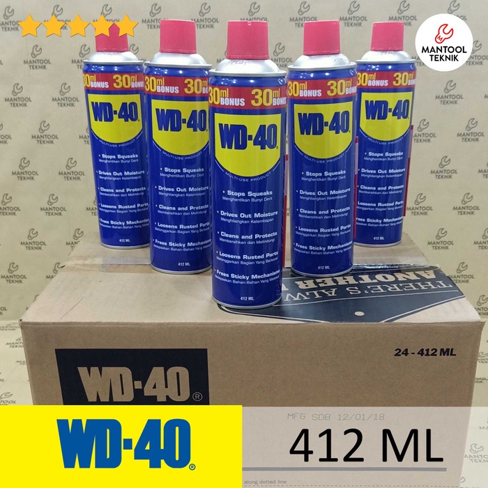 Jual Best Seller Wd40 Wd-40 Wd 40 412 Ml Dus 24 Pcs | Shopee Indonesia