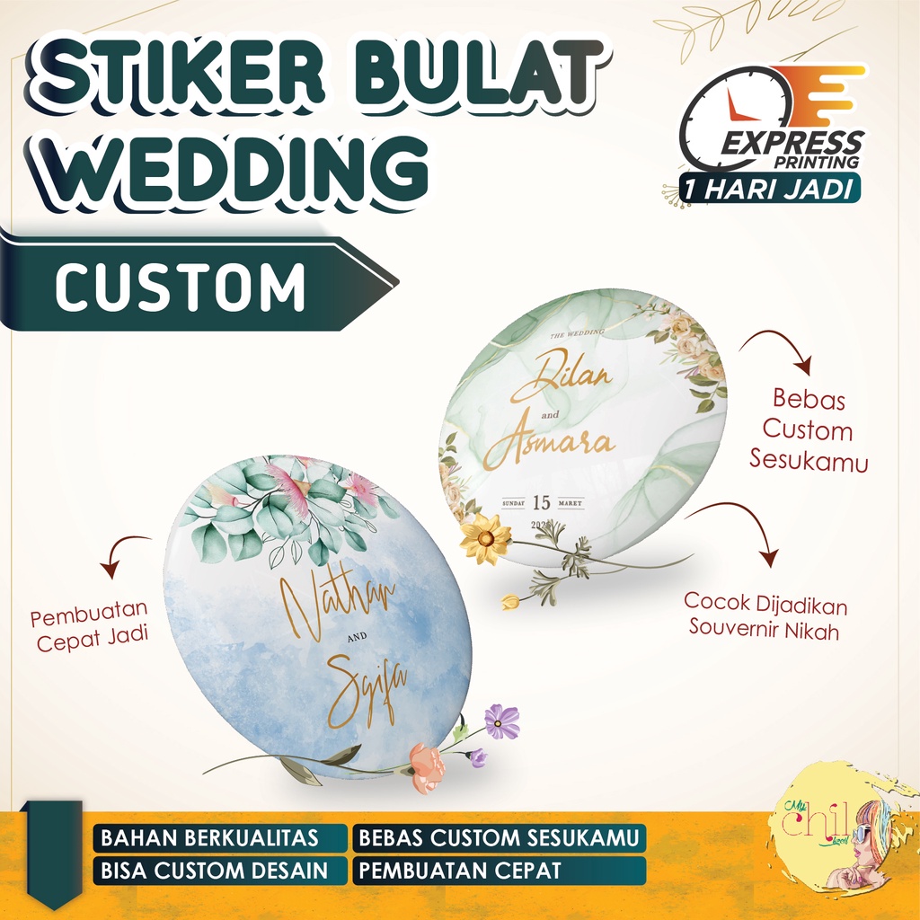 Jual Sticker Wedding / Souvenir Nikah / Segel Souvenir Nikah | Shopee ...