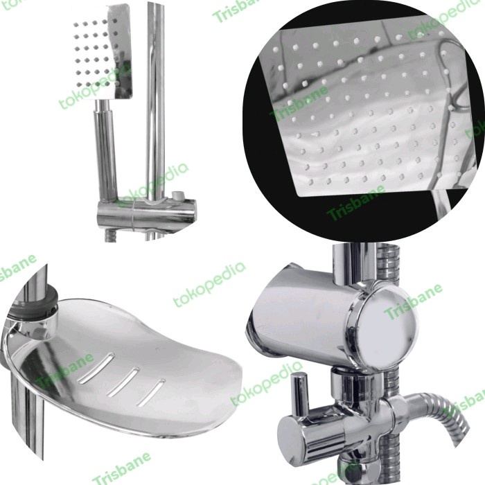 Jual SHOWER SET SHOWER MANDI SET RAIN SHOWER KEPALA SHOWER SET HAND ...