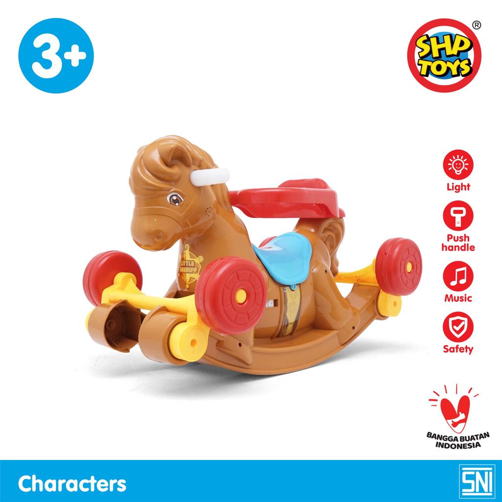 Jual SHP 582 LS Little Sherif SHP Toys Ride On Character Mainan Kuda ...