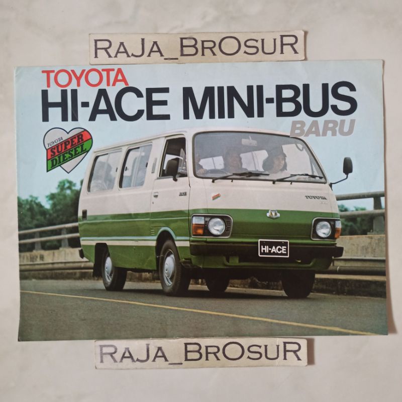 Jual Poster brosur katalog leaflet jadul lawas Toyota Hiace/Toyota Hi ...