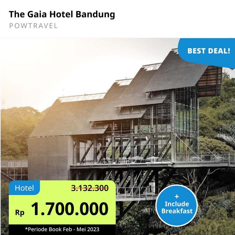 Jual Voucher Hotel Murah The Gaia Hotel Bandung | Shopee Indonesia