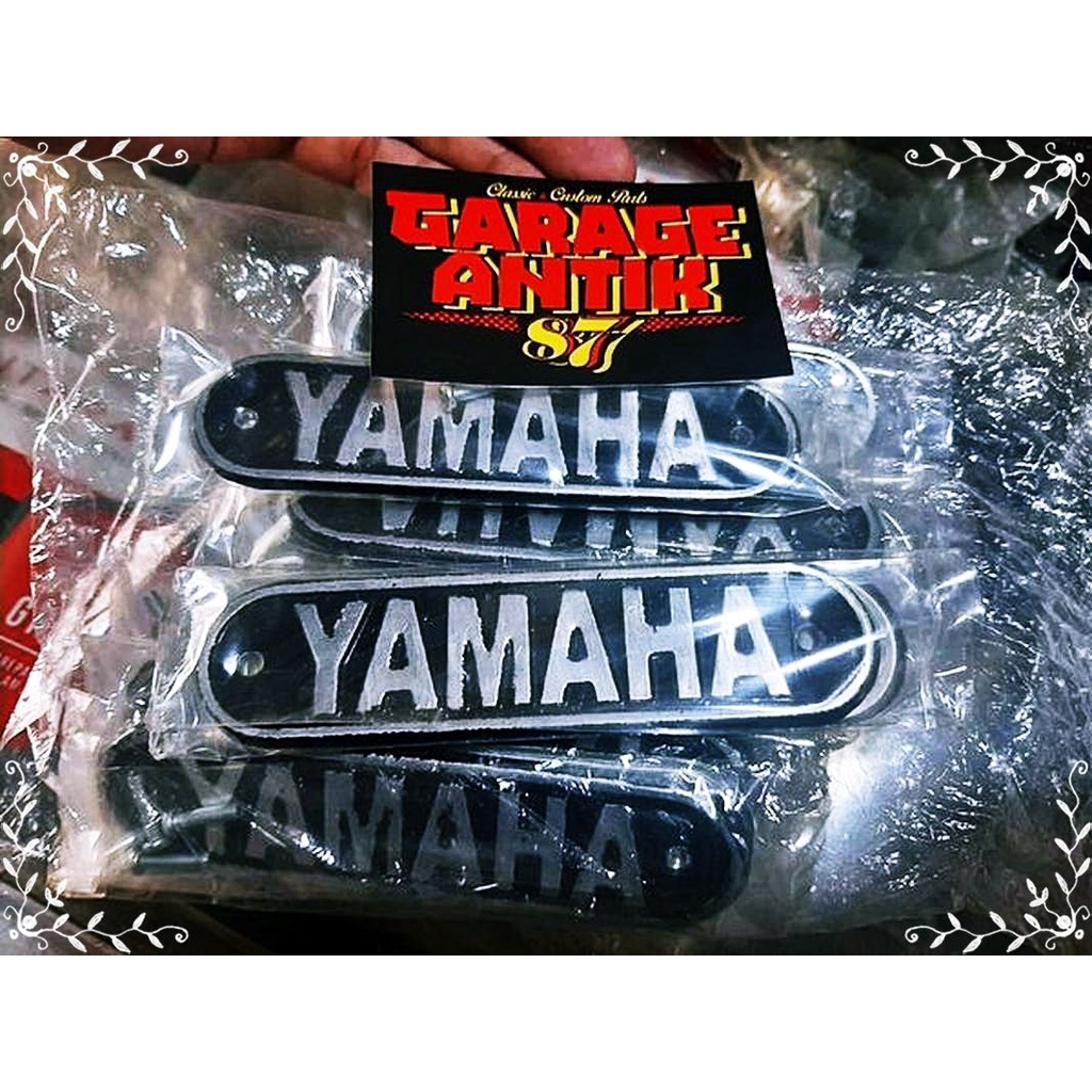 Jual emblem simbol merk tangki yamaha l2g yamaha yassi bahan plat Motor ...