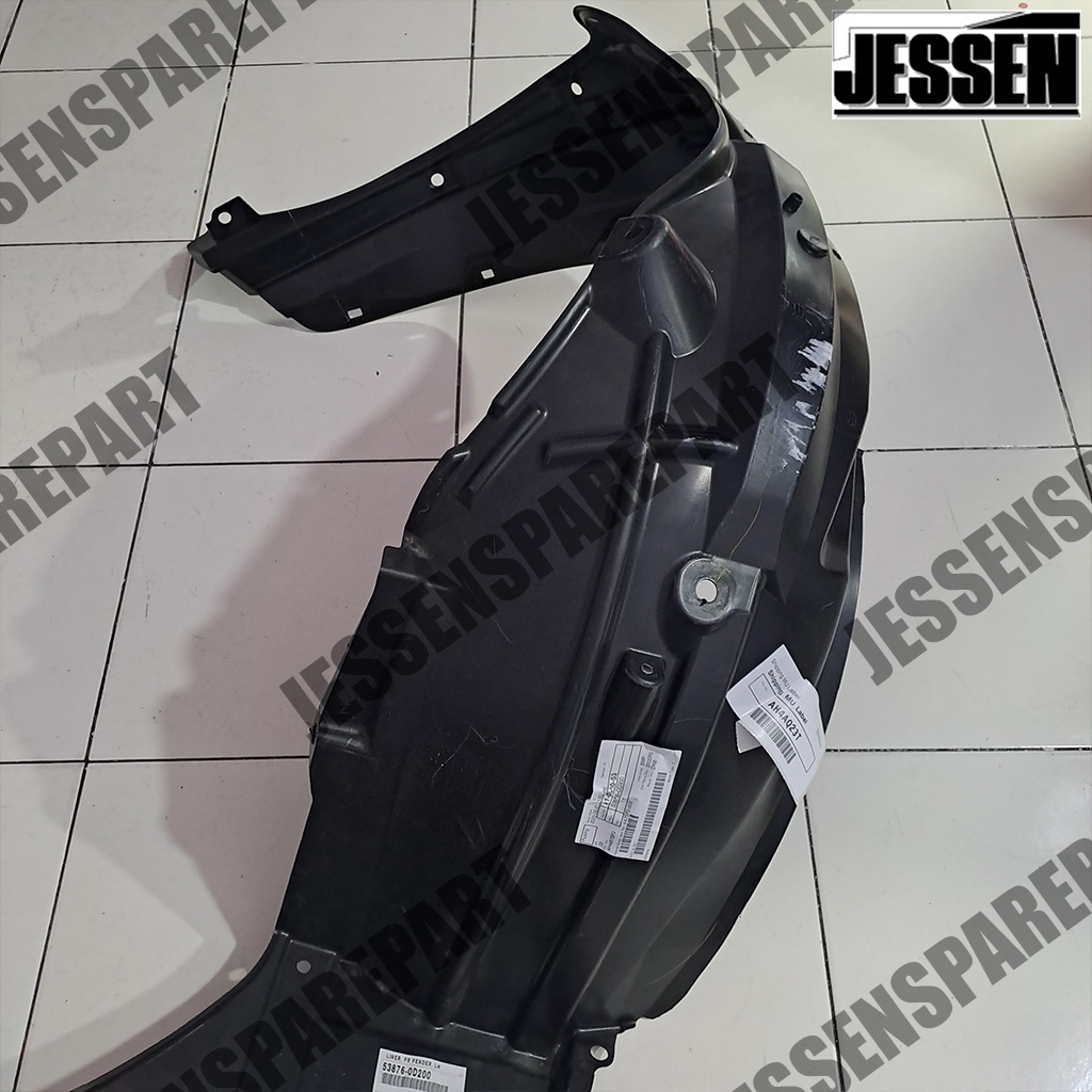 Jual Liner Fender Etios Valco Kiri atau kanan 53875-0D200 53876-0D200 ...