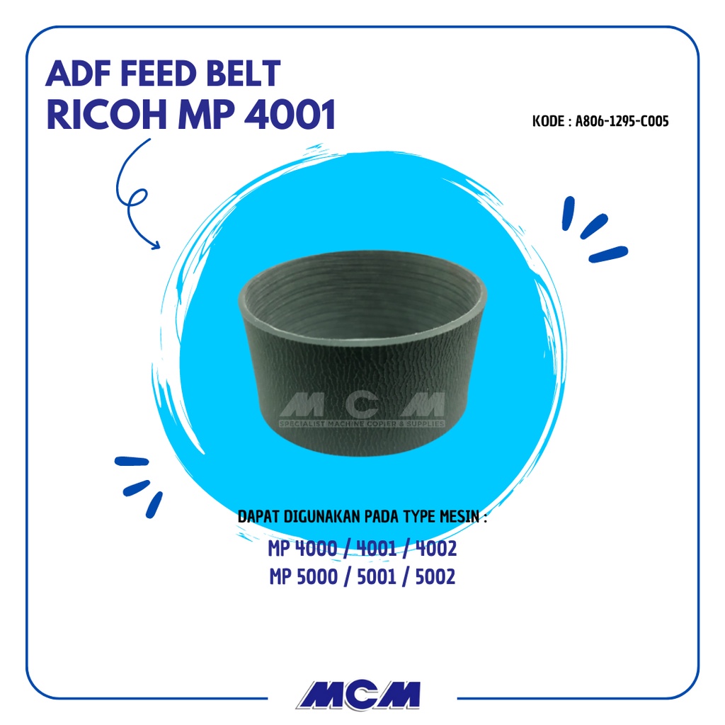 Jual ADF Feed Belt Ricoh MP4001 MP5001 (A806-1295) | Shopee Indonesia