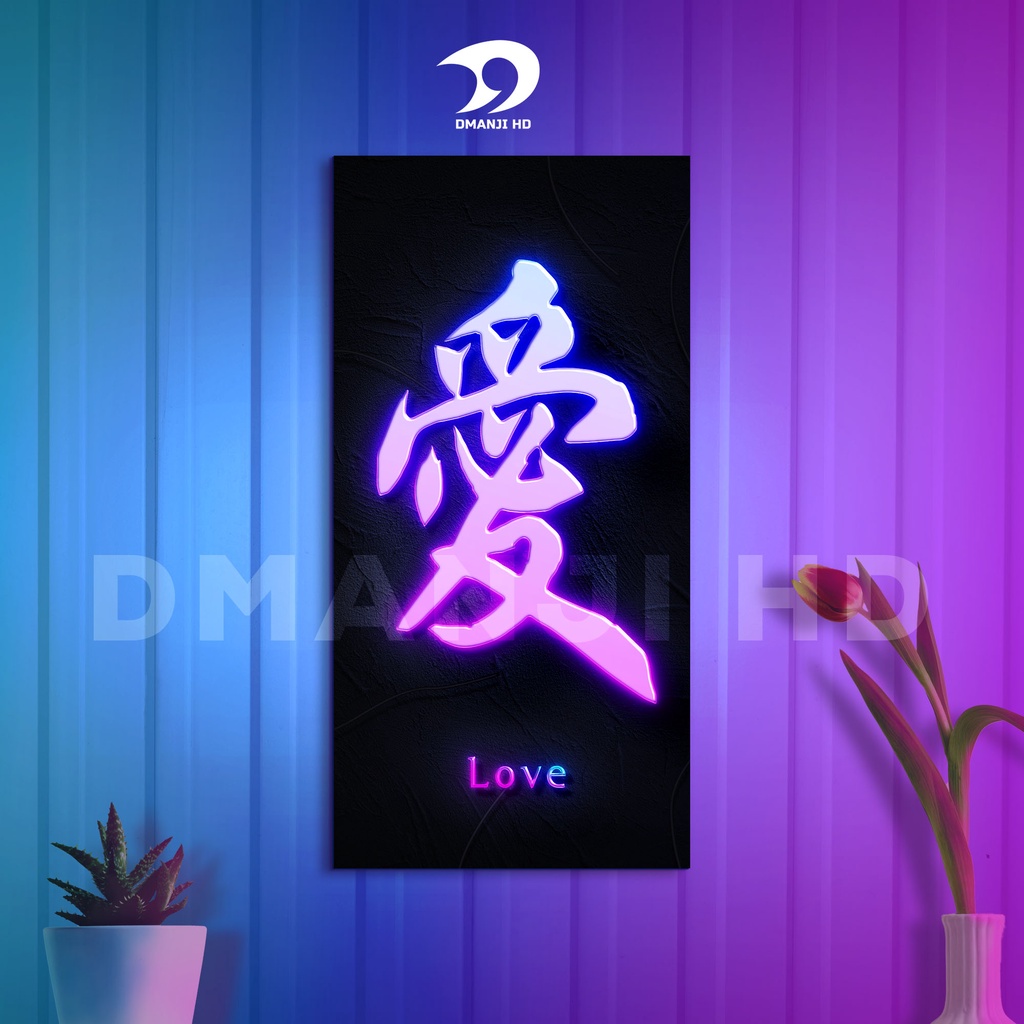 Jual HIASAN DINDING WALLDECOR KANJI JEPANG NEON CYBERPUNK / HIASAN KAMAR CEWEK AESTHETIC ...