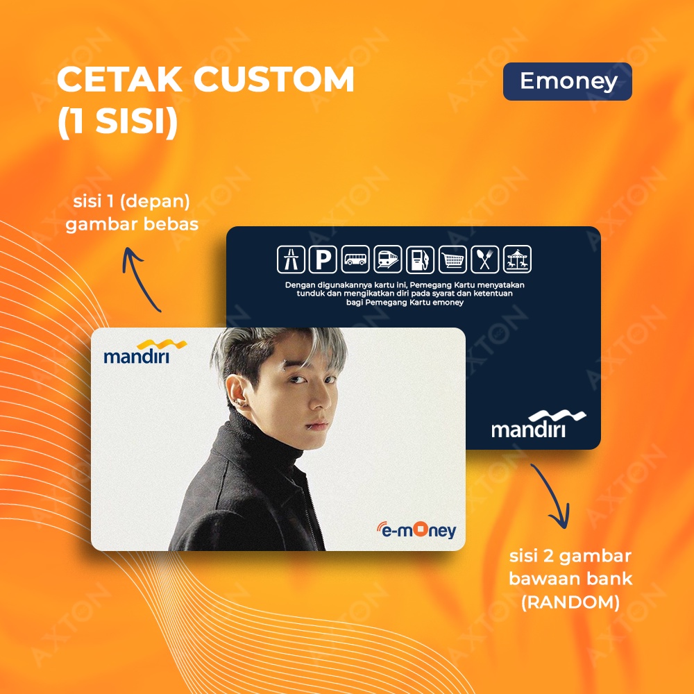 Jual CUSTOM PRINT UV KARTU E MONEY E TOLL MANDIRI 1 SISI ATAU 2 SISI | Shopee Indonesia
