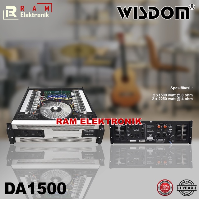 Jual Power Amplifier WISDOM DA1500 / DA-1500 Class H 2 Channel Original ...