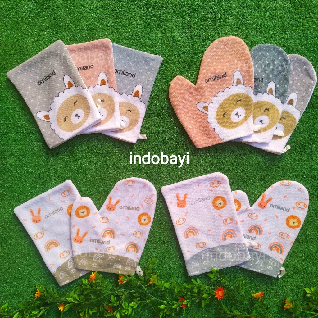 Jual INDOBAYI Washlap Jempol Kotak Omiland Alpaca Rainbow | Shopee ...