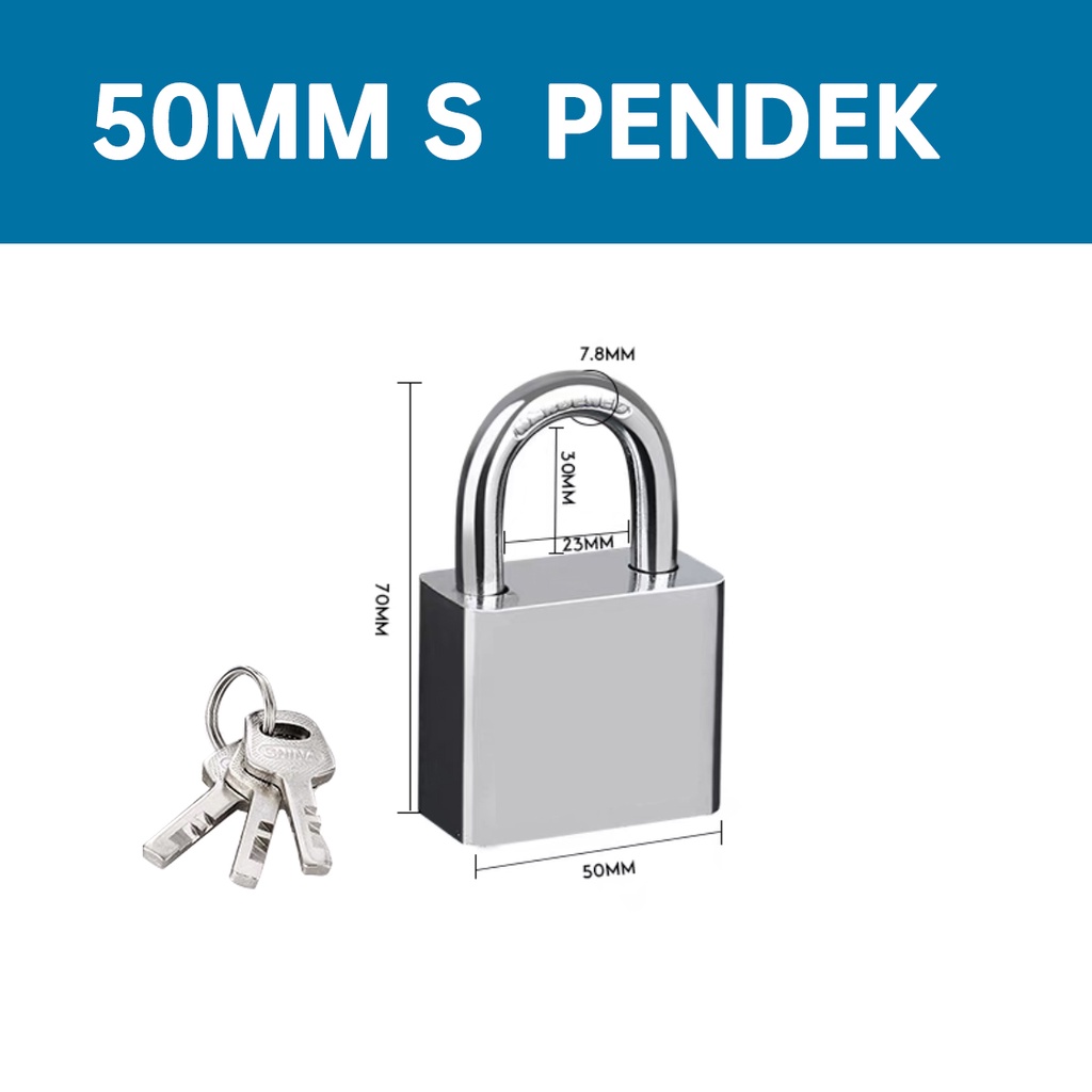 Jual Gembok Stanless Anti Karat/Anti Maling/Gembok Anti Rust/Gembok ...