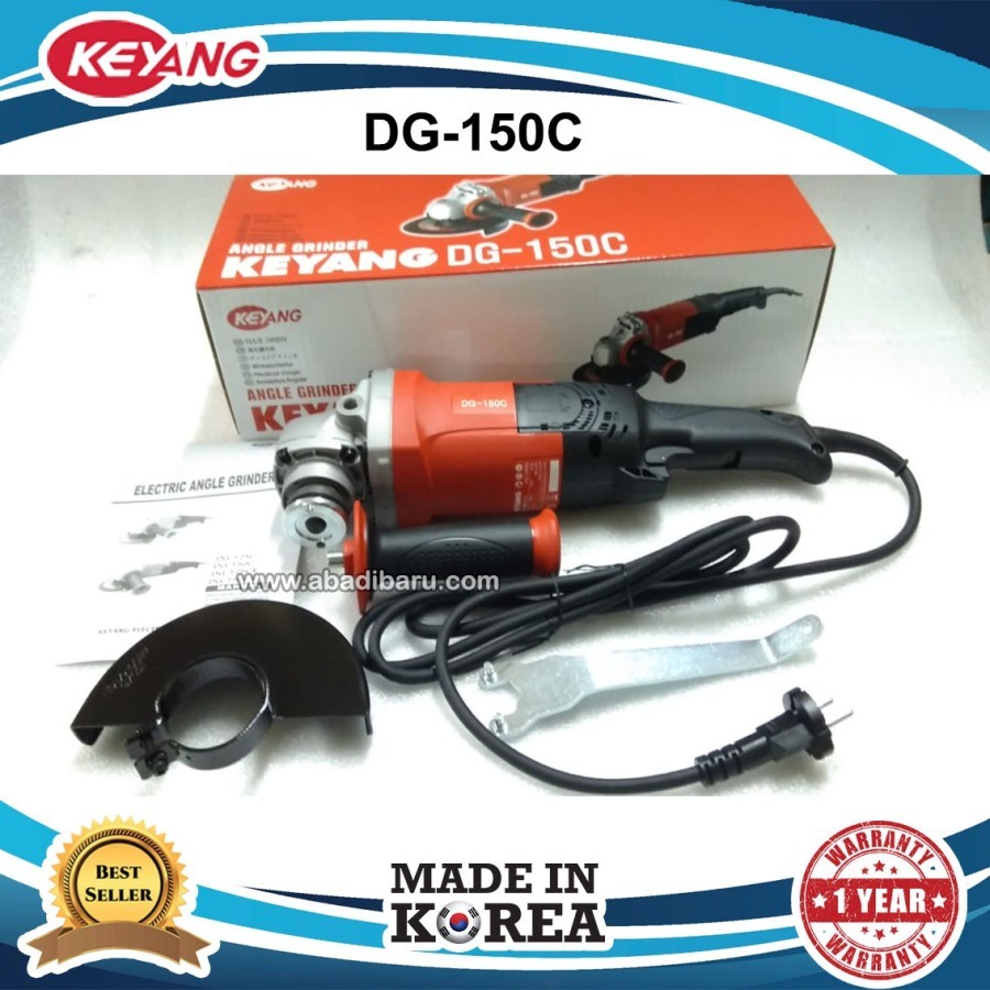 Jual KEYANG DG-150C ANGLE GRINDER 6" MESIN GERINDA TANGAN 150mm DG 150 | Shopee Indonesia