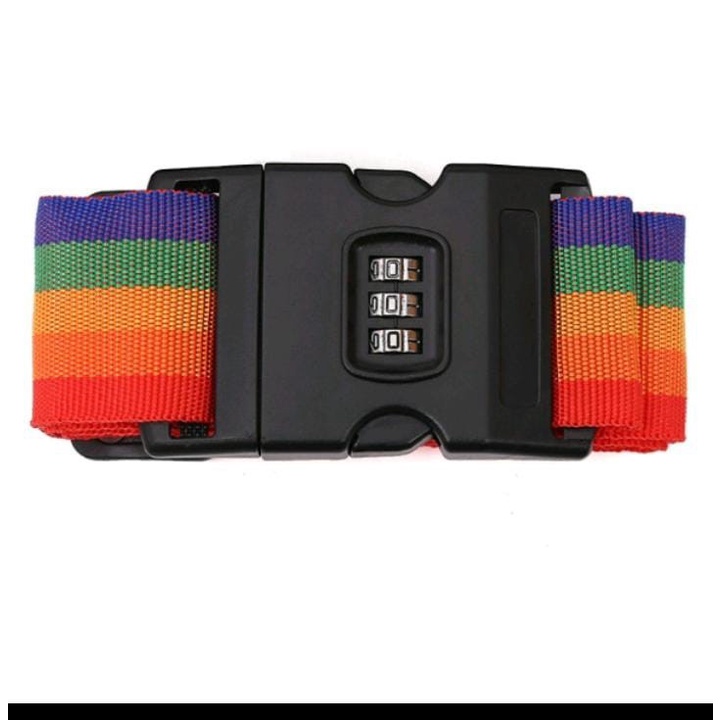 Jual TRAVEL RAINBOW Sabuk Koper Luggage Strap Belt Travel Rainbow Tali ...