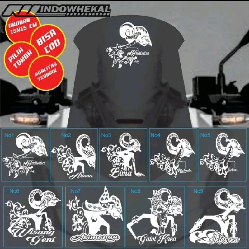 Jual STIKER CUTTING WAYANG UNTUK MOTOR/MOBIL | Shopee Indonesia