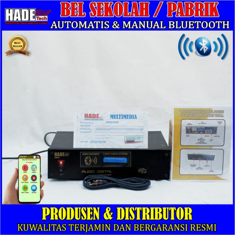 Jual bel sekolah otomatis bluetooth tanpa amplifier, bel sekolah ...