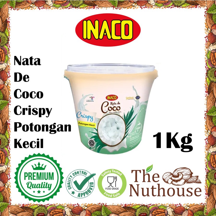 Jual INACO Nata De Coco Crispy Small Cut 7.5mm / Potongan Kecil 1 Kg Halal | Shopee Indonesia