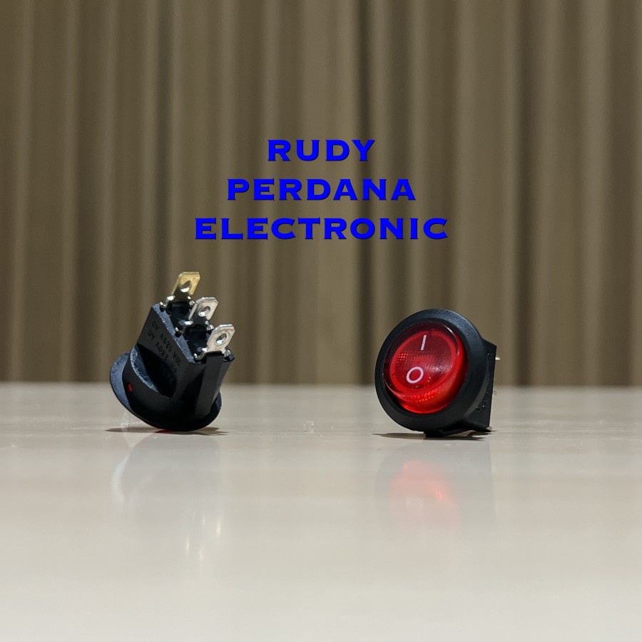 Jual SWITCH ROCKER SAKLAR ON OFF 3 PIN BULAT LED 6A 250V 10A 125V ...