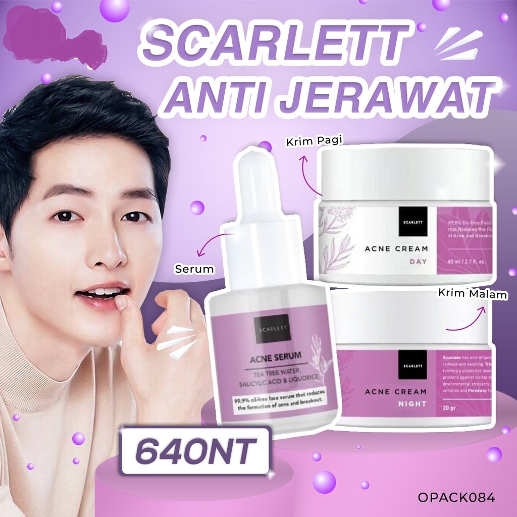 Jual PAKET ISI 3 SCARLETT WHITENING / face skincare ORIGINAL LOTION ...