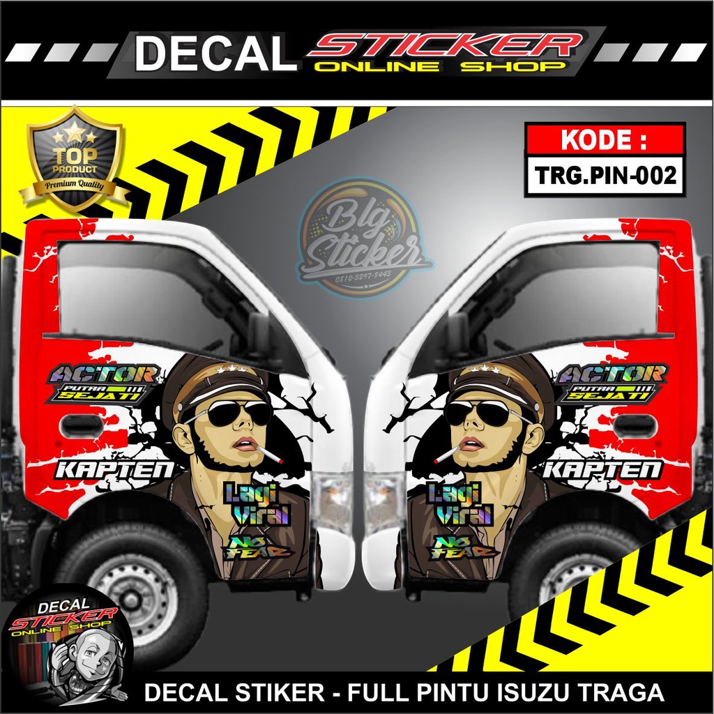 Jual STIKER PINTU ISUZU TRAGA DECAL PRINT STICKER VARIASI KANAN KIRI ...