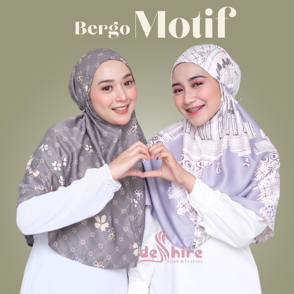 Jual Bergo Motif Murah/ Bergo Motif Maxmara Import/ Kerudung Bergo ...