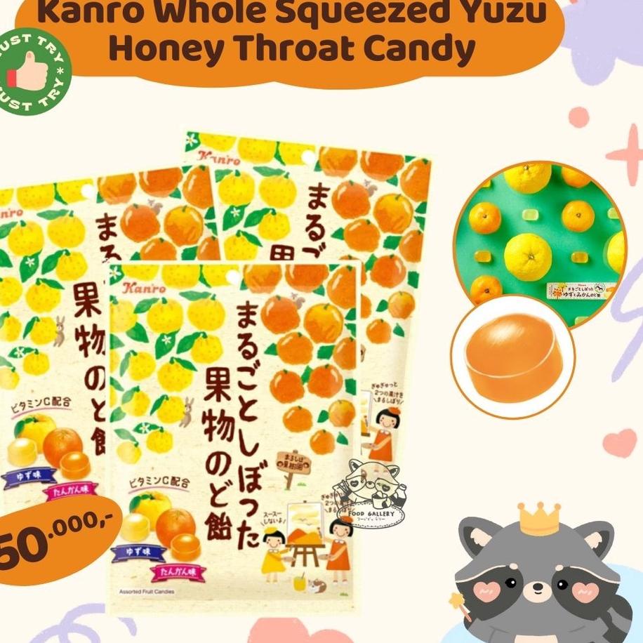Jual Hemat Banget Kanro Whole Squeezed Yuzu Honey Throat Candy JAPAN | Shopee Indonesia